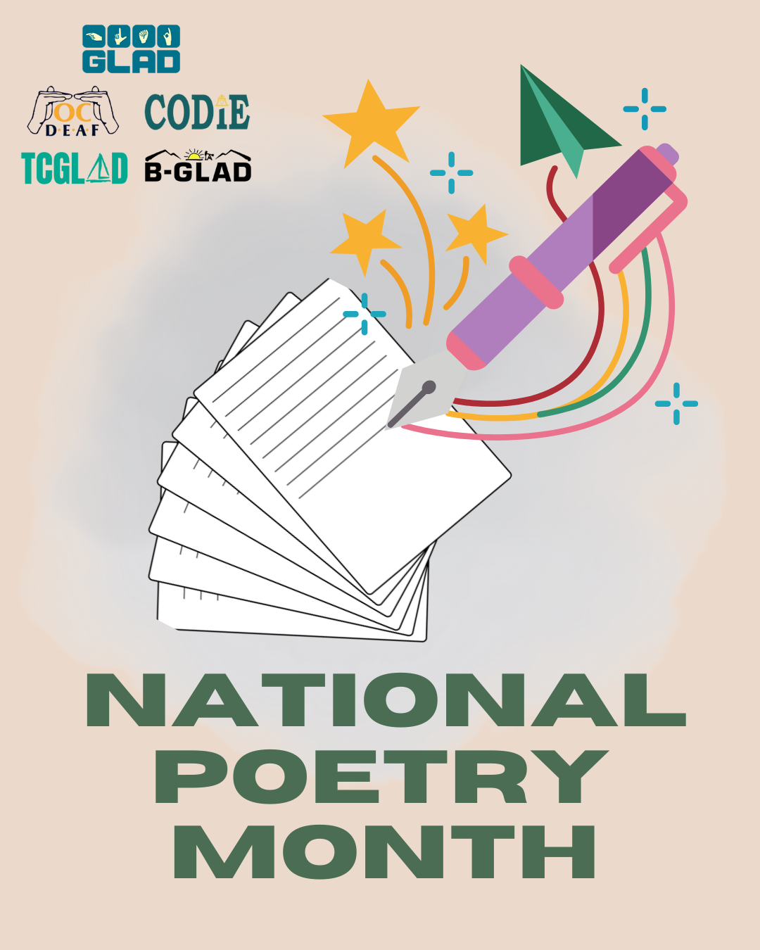 National Poetry Month - Greater Los Angeles Agency on Deafness - GLAD